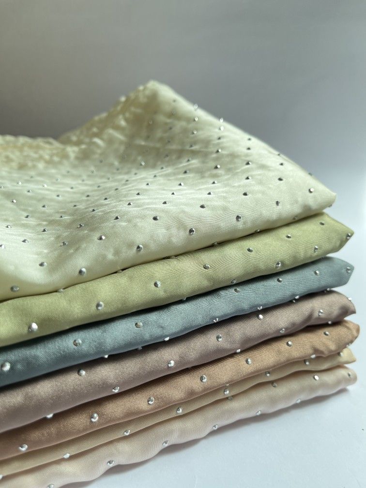 Stones Studded Satin Silk – Aynn Alif