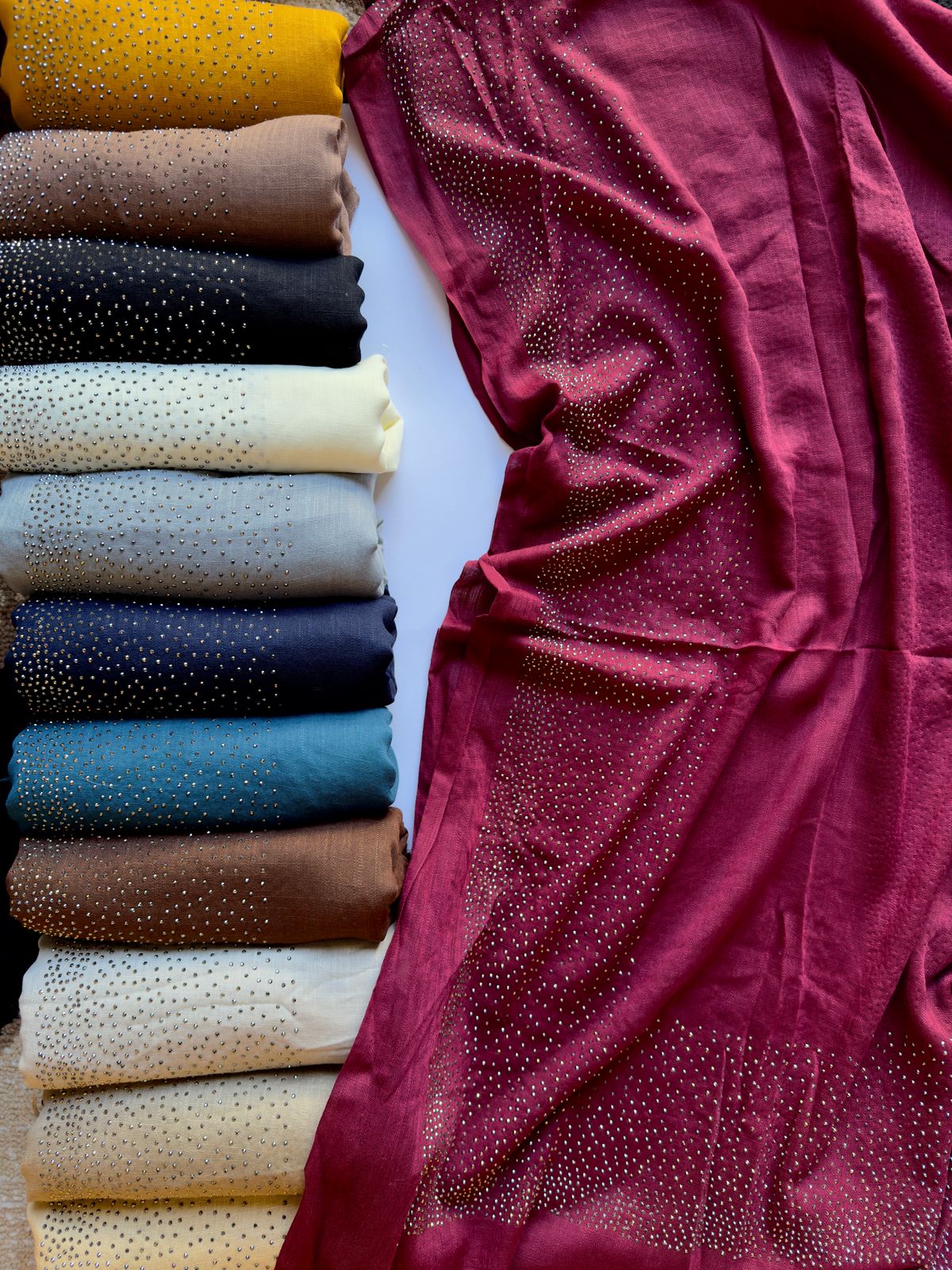 Stones Studded Turkish Hijabs – Aynn Alif